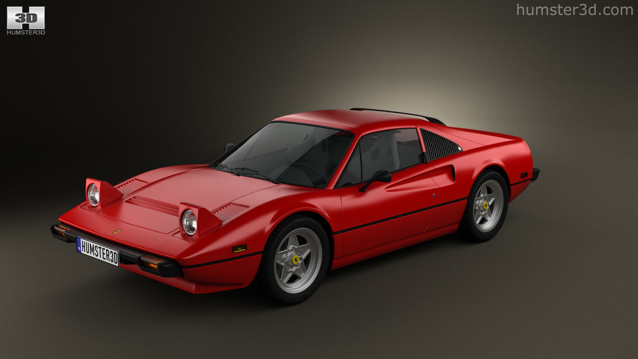 360 view of Ferrari 308 GTB / GTS 1975 3D model - 3DModels store