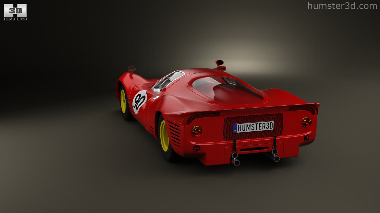 360 view of Ferrari 330 P4 1967 3D model - 3DModels store