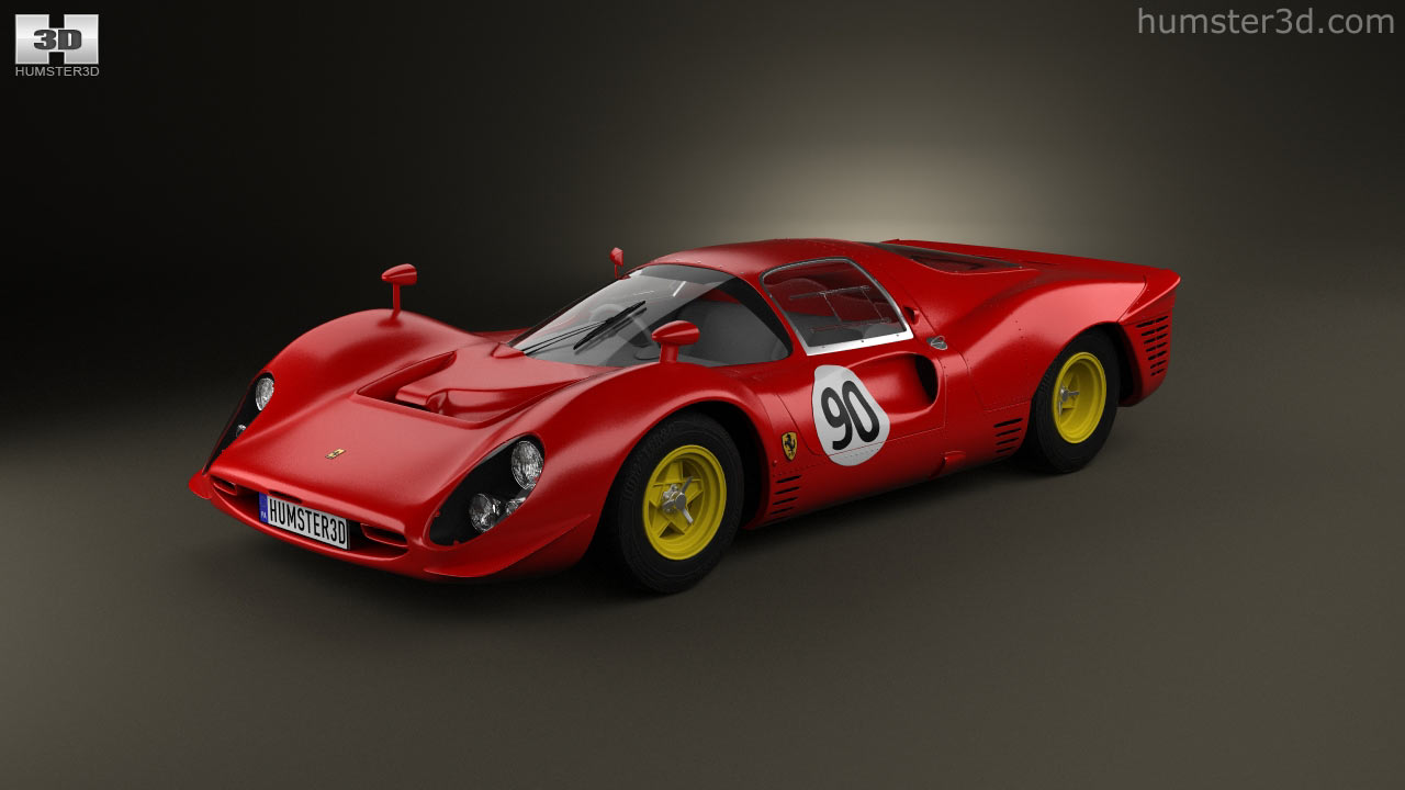 360 view of Ferrari 330 P4 1967 3D model - 3DModels store