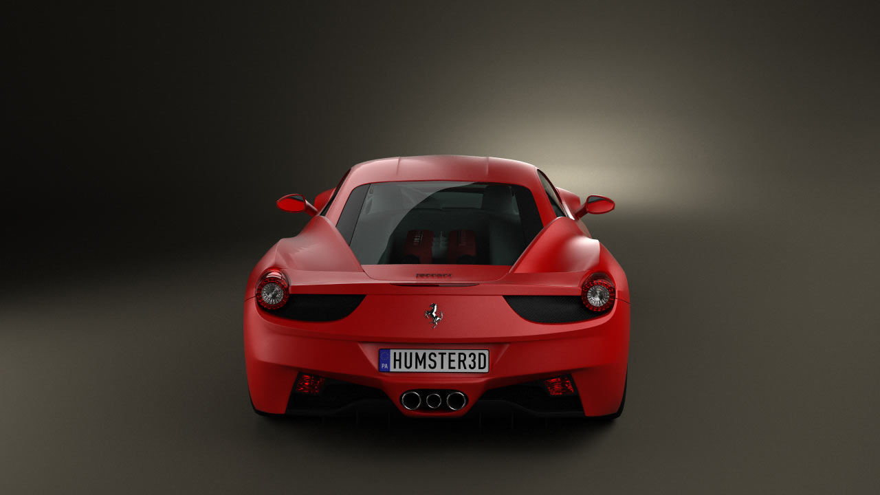 360 view of Ferrari 458 Italia 2011 3D model - 3DModels store