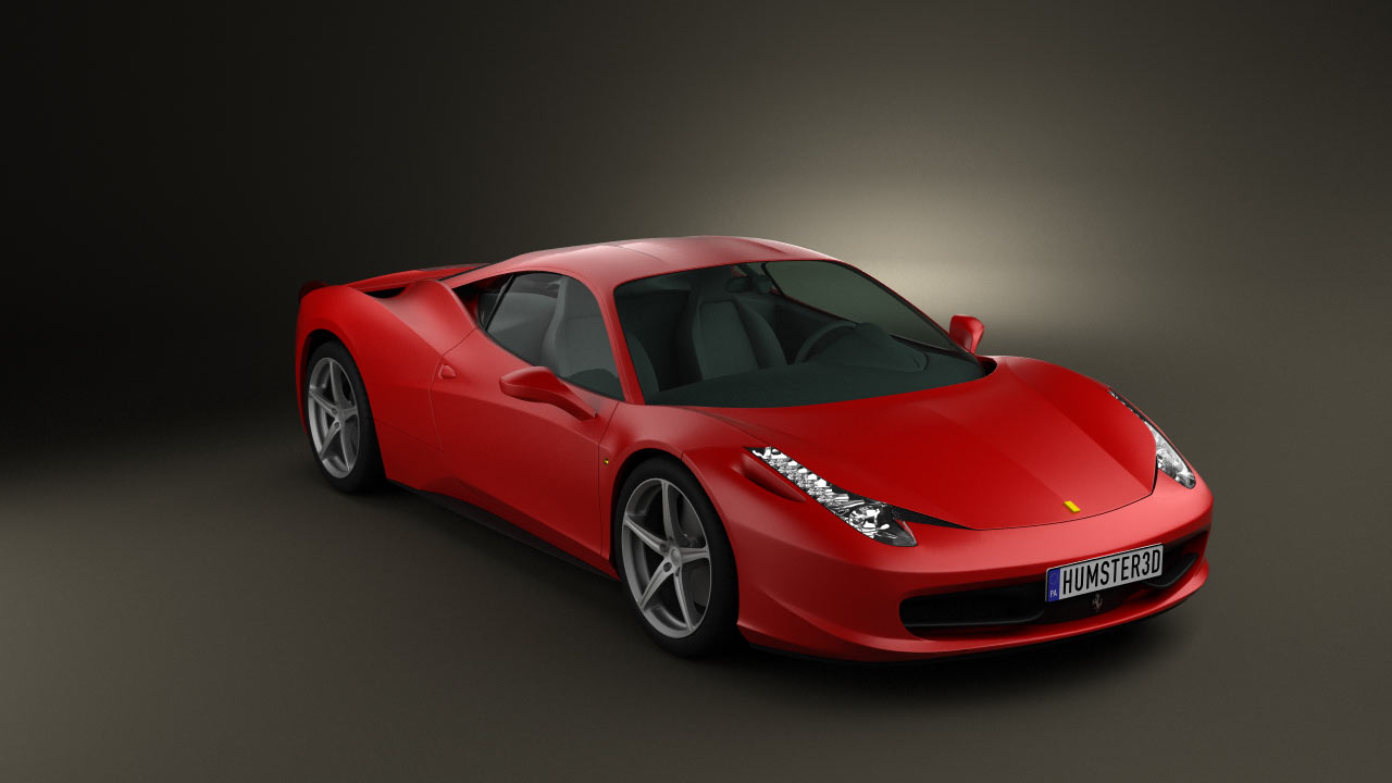 360 view of Ferrari 458 Italia 2011 3D model - 3DModels store