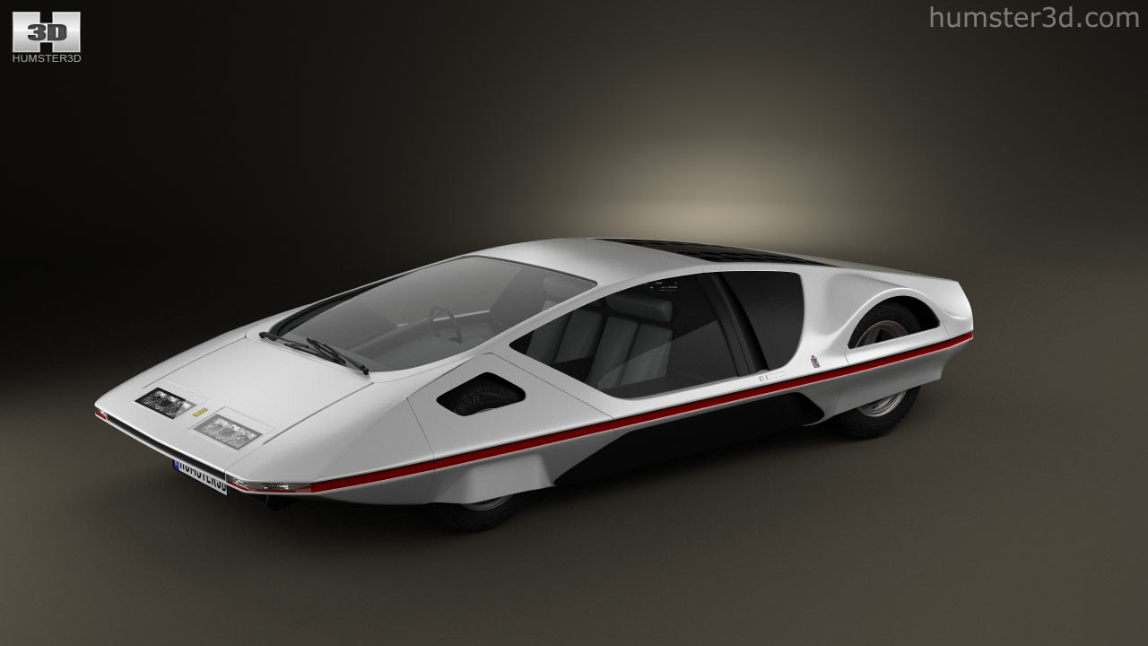 360 view of Ferrari 512 S Modulo 1970 3D model - 3DModels store