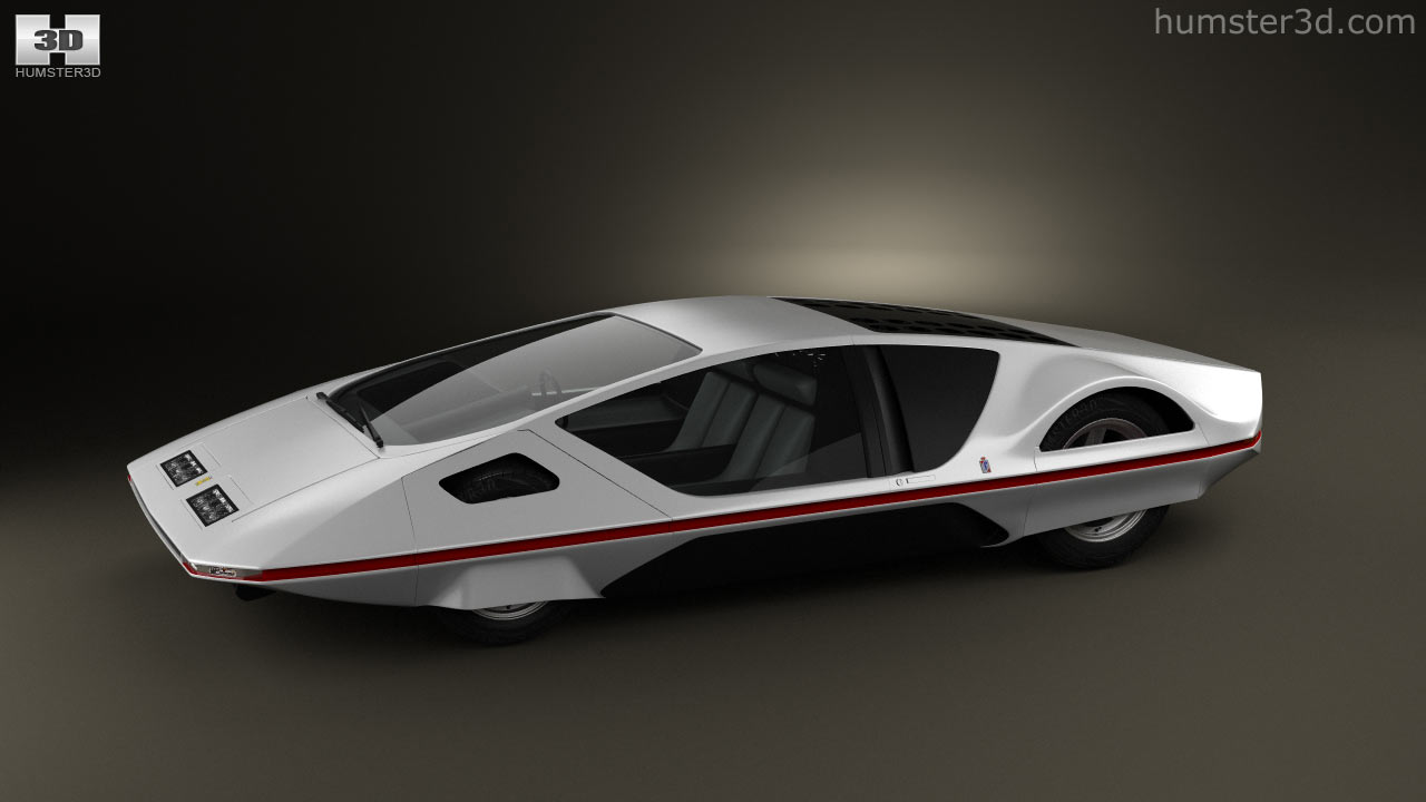 360 view of Ferrari 512 S Modulo 1970 3D model - 3DModels store