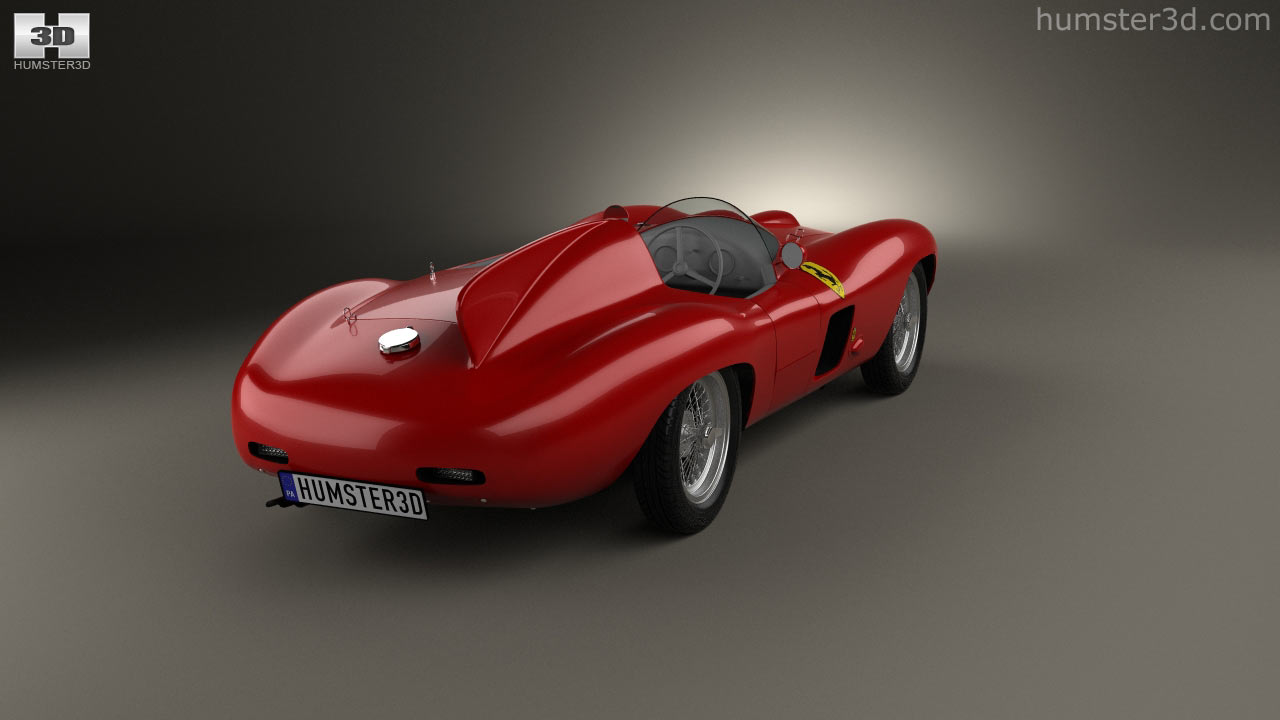 360 view of Ferrari 857 Sport Scaglietti Spider 1955 3D model ...