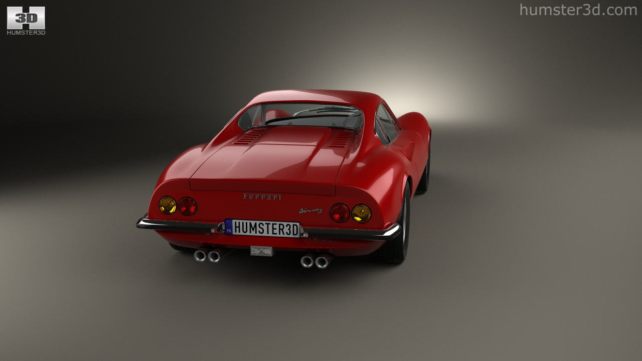 360 view of Ferrari Dino 246 GT 1969 3D model - 3DModels store
