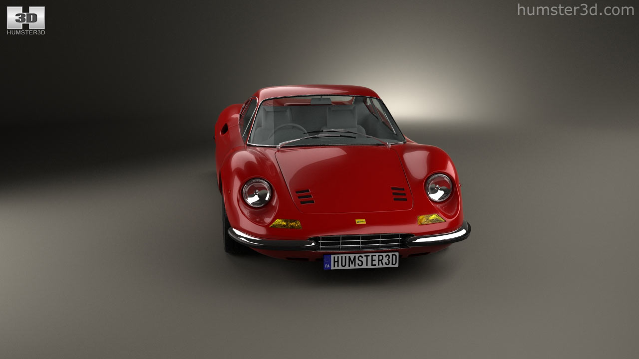 360 view of Ferrari Dino 246 GT 1969 3D model - 3DModels store