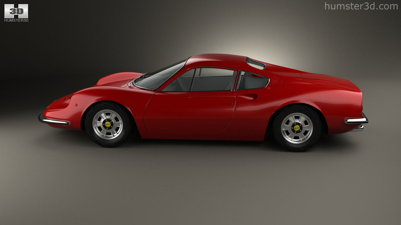 360 view of Ferrari Dino 246 GT 1969 3D model - 3DModels store
