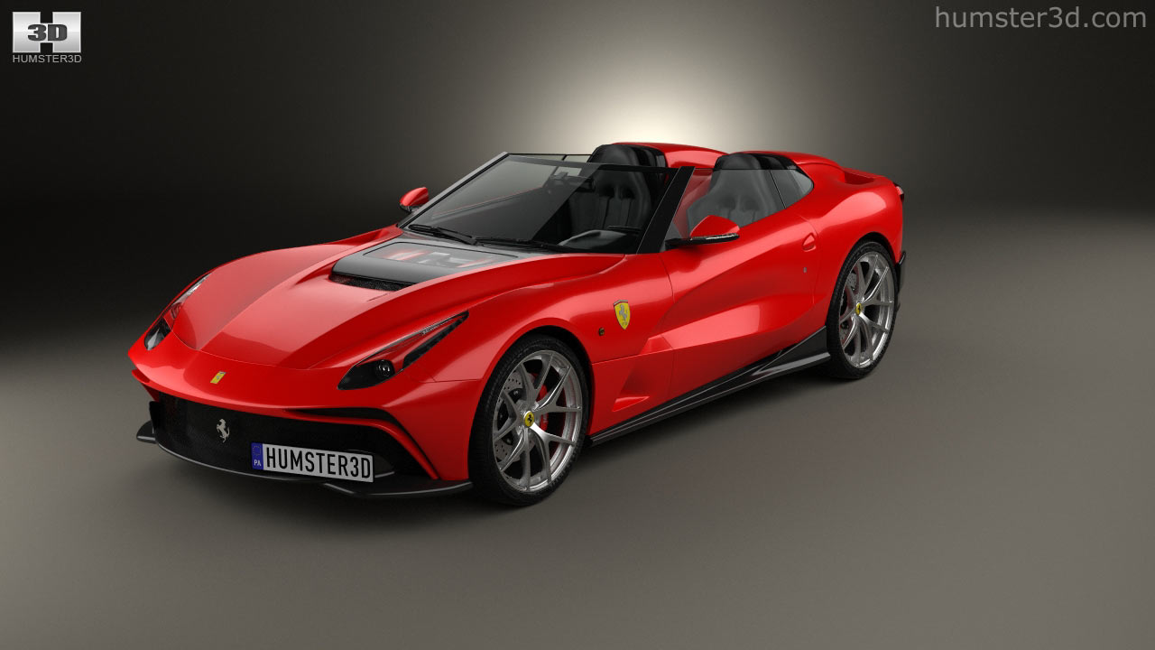 360 view of Ferrari F12 TRS 2017 3D model - 3DModels store