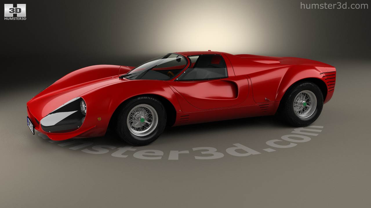 360 view of Ferrari Thomassima II 1967 3D model - 3DModels store