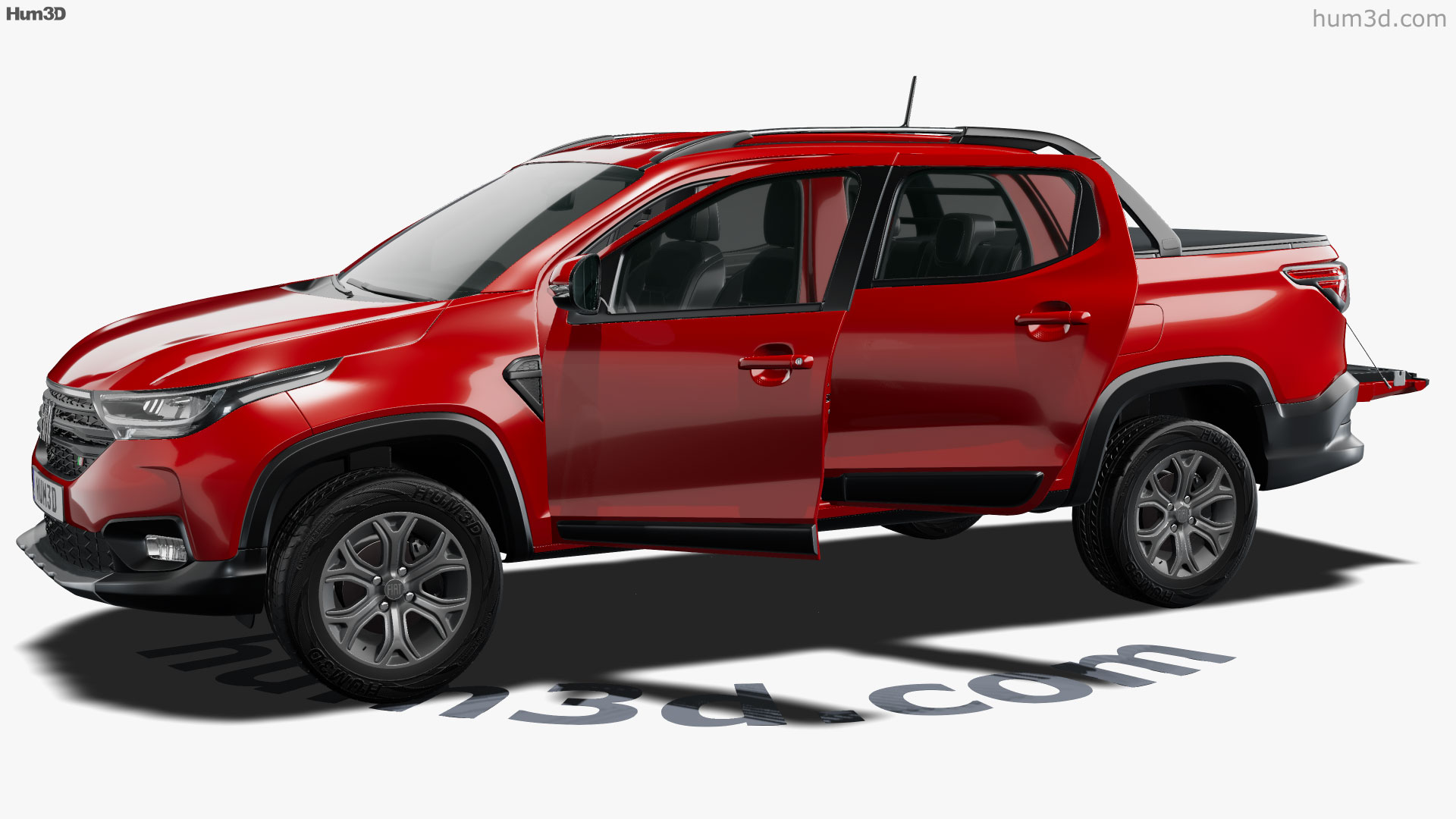 360 view of Fiat Strada CD Volcano with HQ interior 2023 3D model ...
