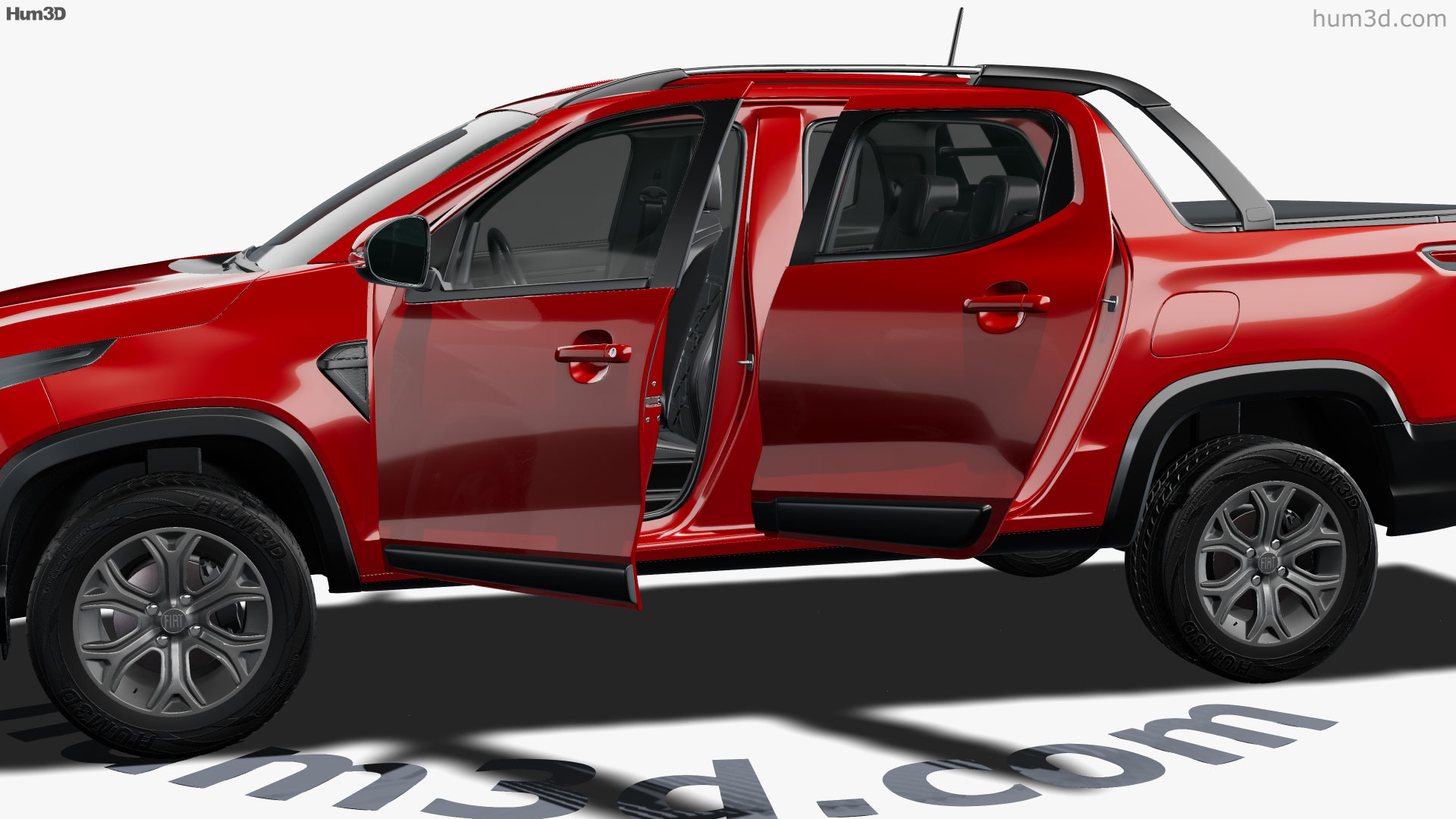360 view of Fiat Strada CD Volcano with HQ interior 2023 3D model ...