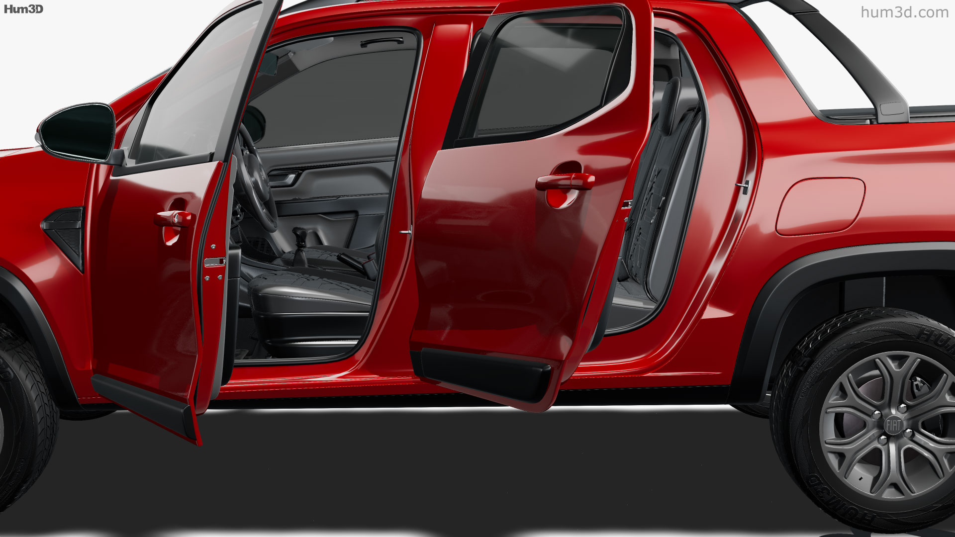 360 view of Fiat Strada CD Volcano with HQ interior 2023 3D model ...