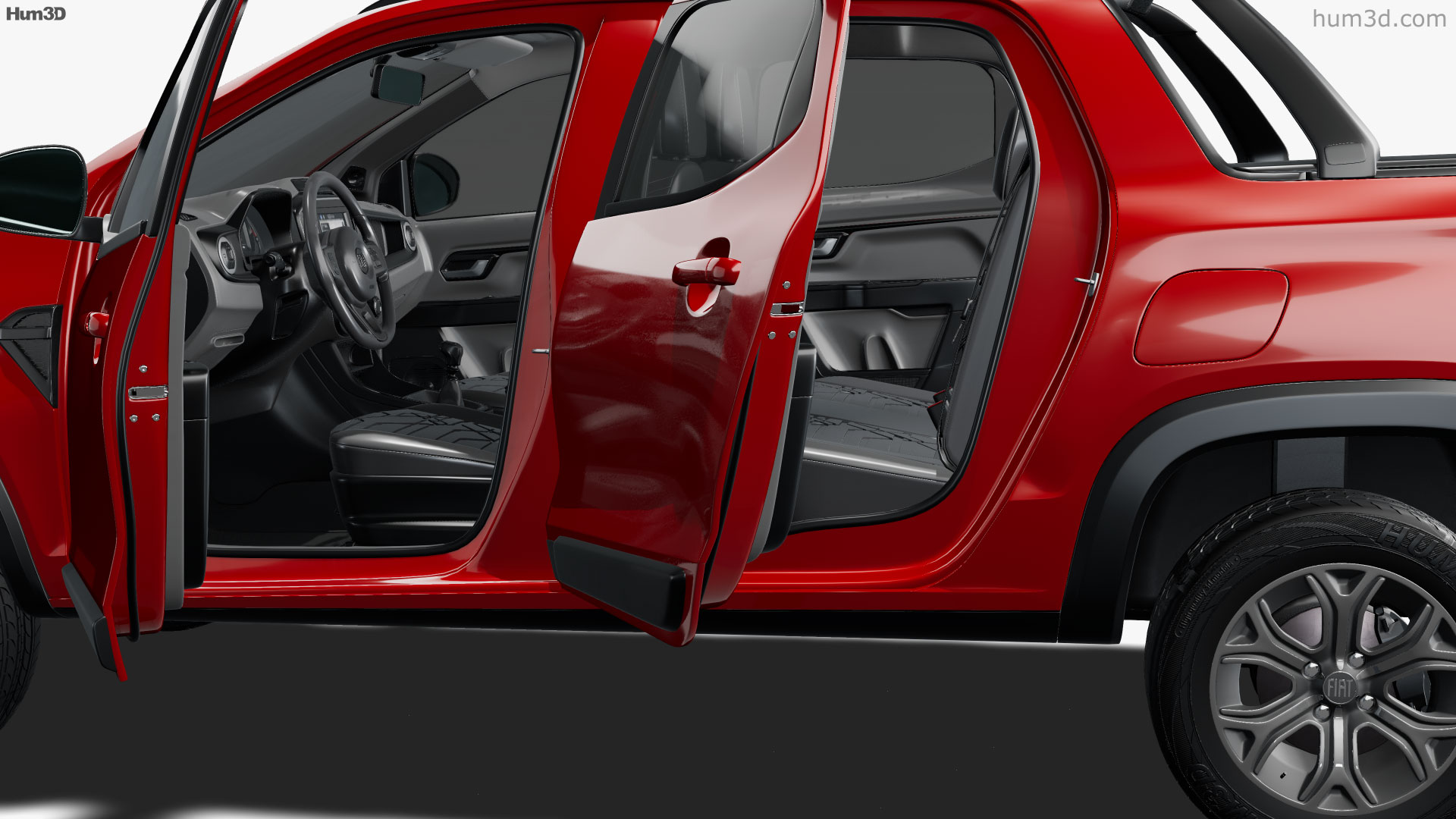 360 view of Fiat Strada CD Volcano with HQ interior 2023 3D model ...