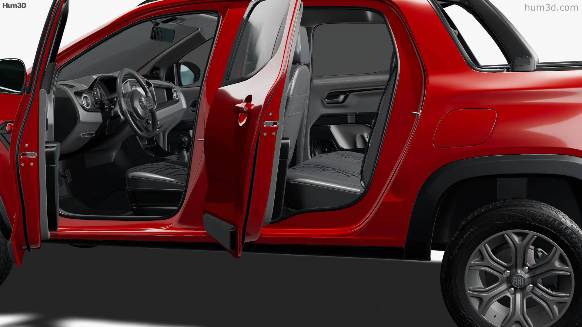 360 view of Fiat Strada CD Volcano with HQ interior 2023 3D model ...