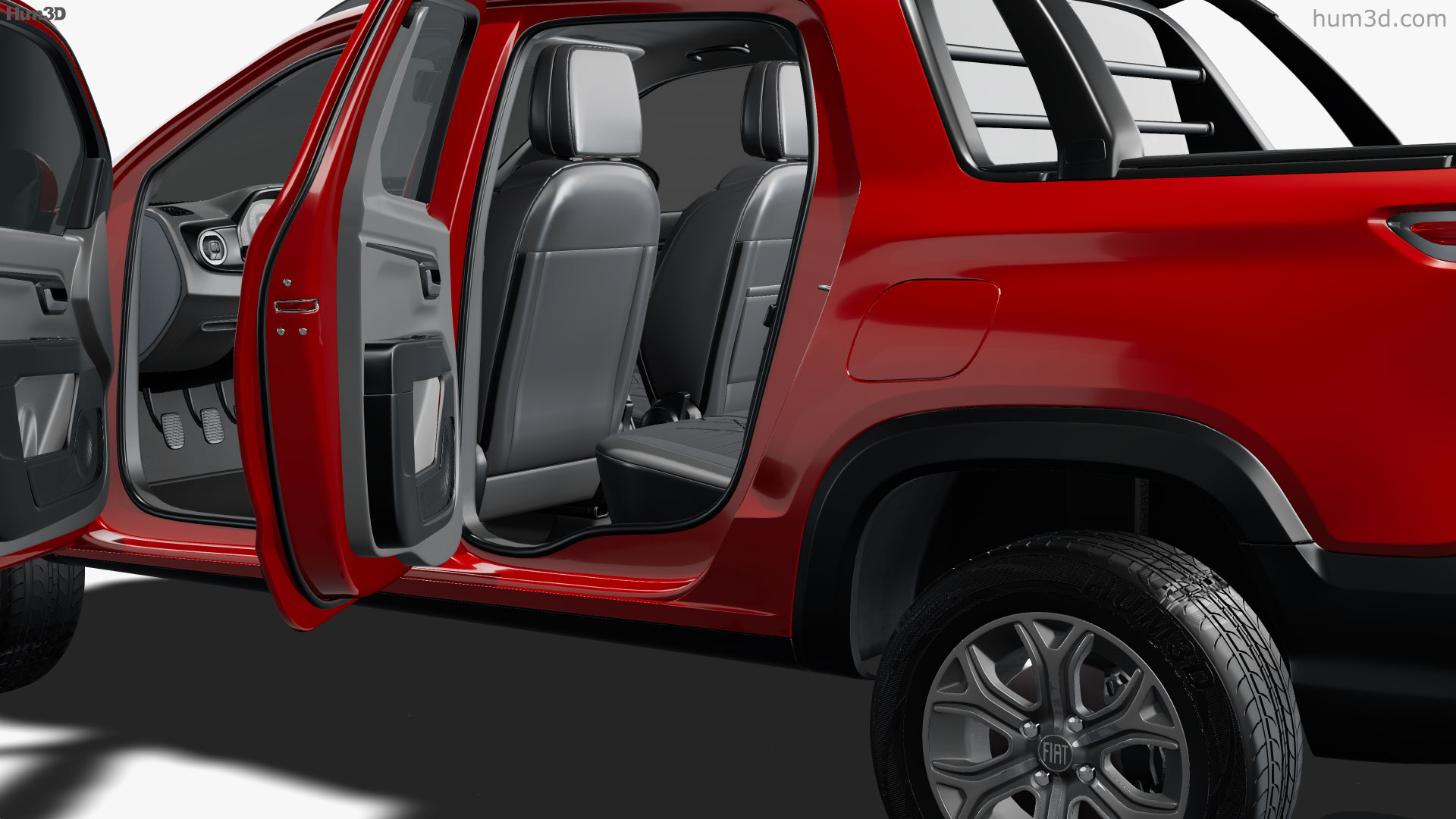 360 view of Fiat Strada CD Volcano with HQ interior 2023 3D model ...