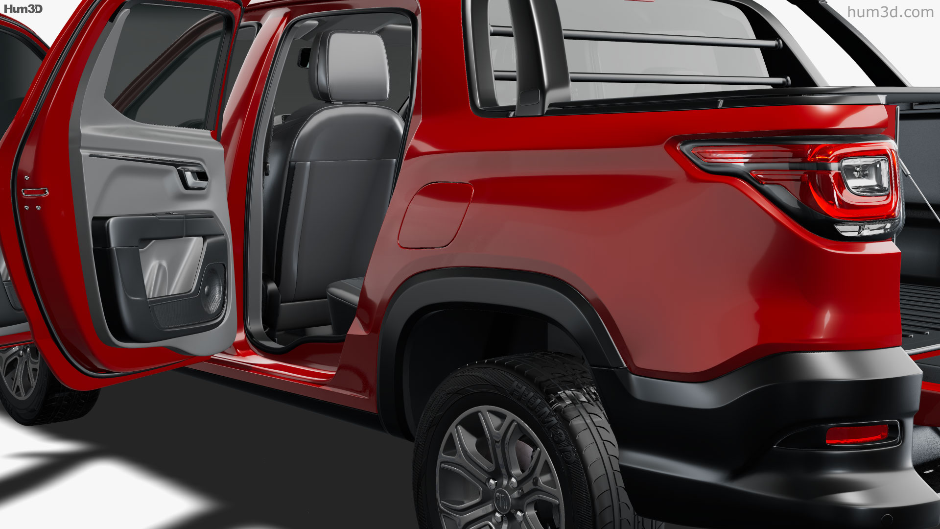 360 view of Fiat Strada CD Volcano with HQ interior 2023 3D model ...
