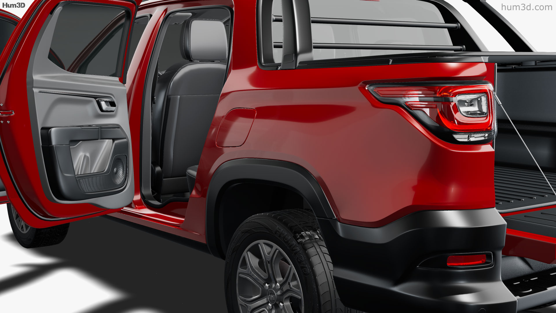 360 view of Fiat Strada CD Volcano with HQ interior 2023 3D model ...