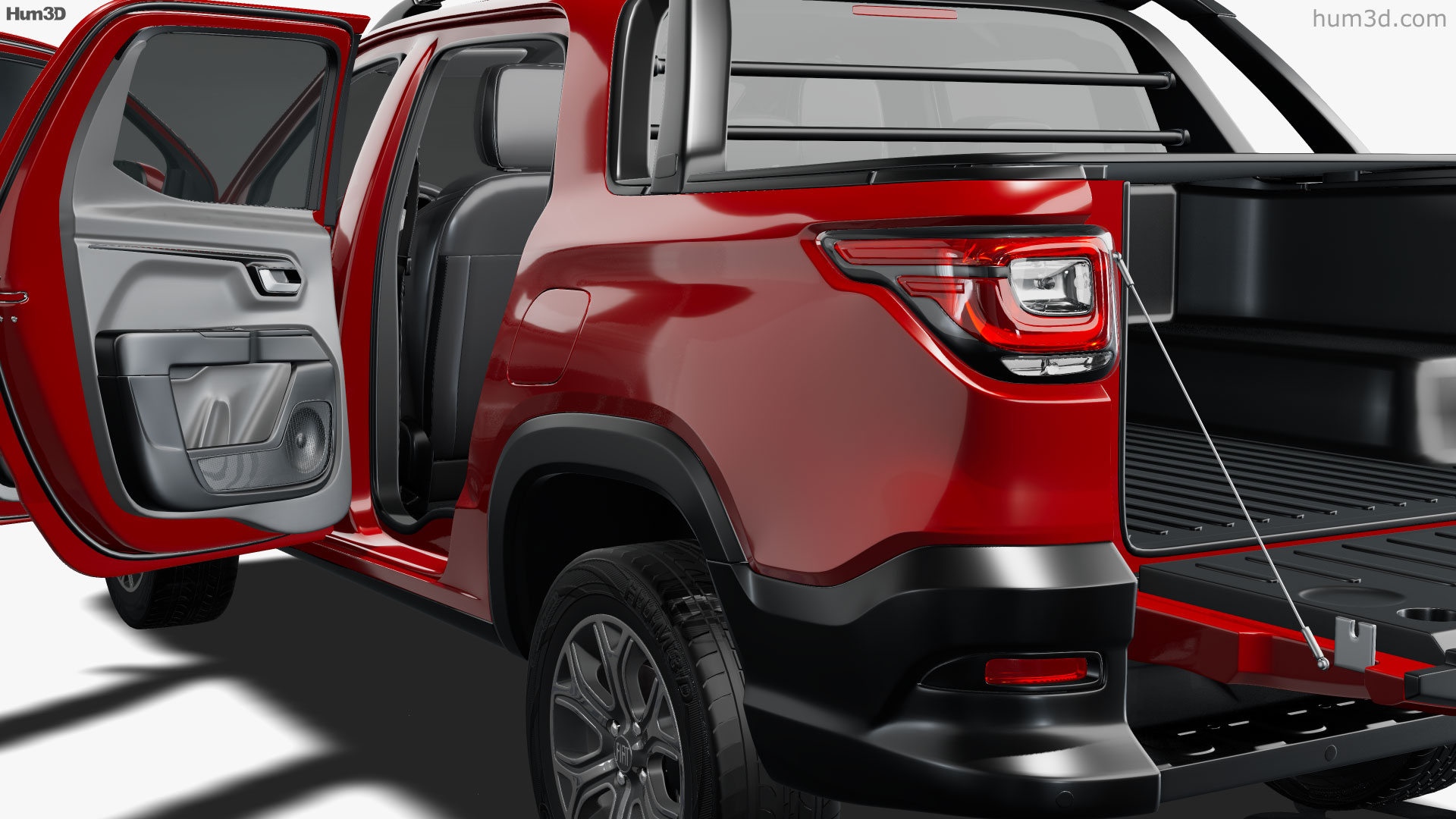 360 view of Fiat Strada CD Volcano with HQ interior 2023 3D model ...