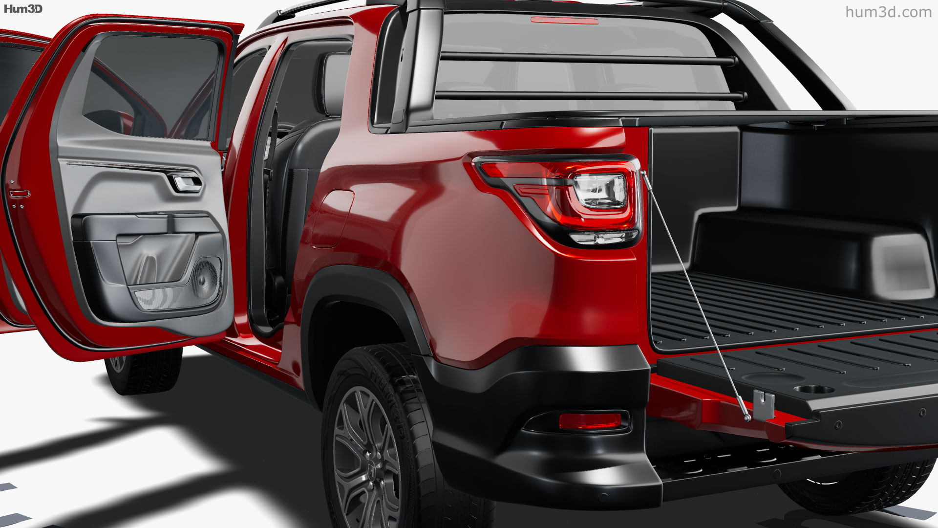360 view of Fiat Strada CD Volcano with HQ interior 2023 3D model ...