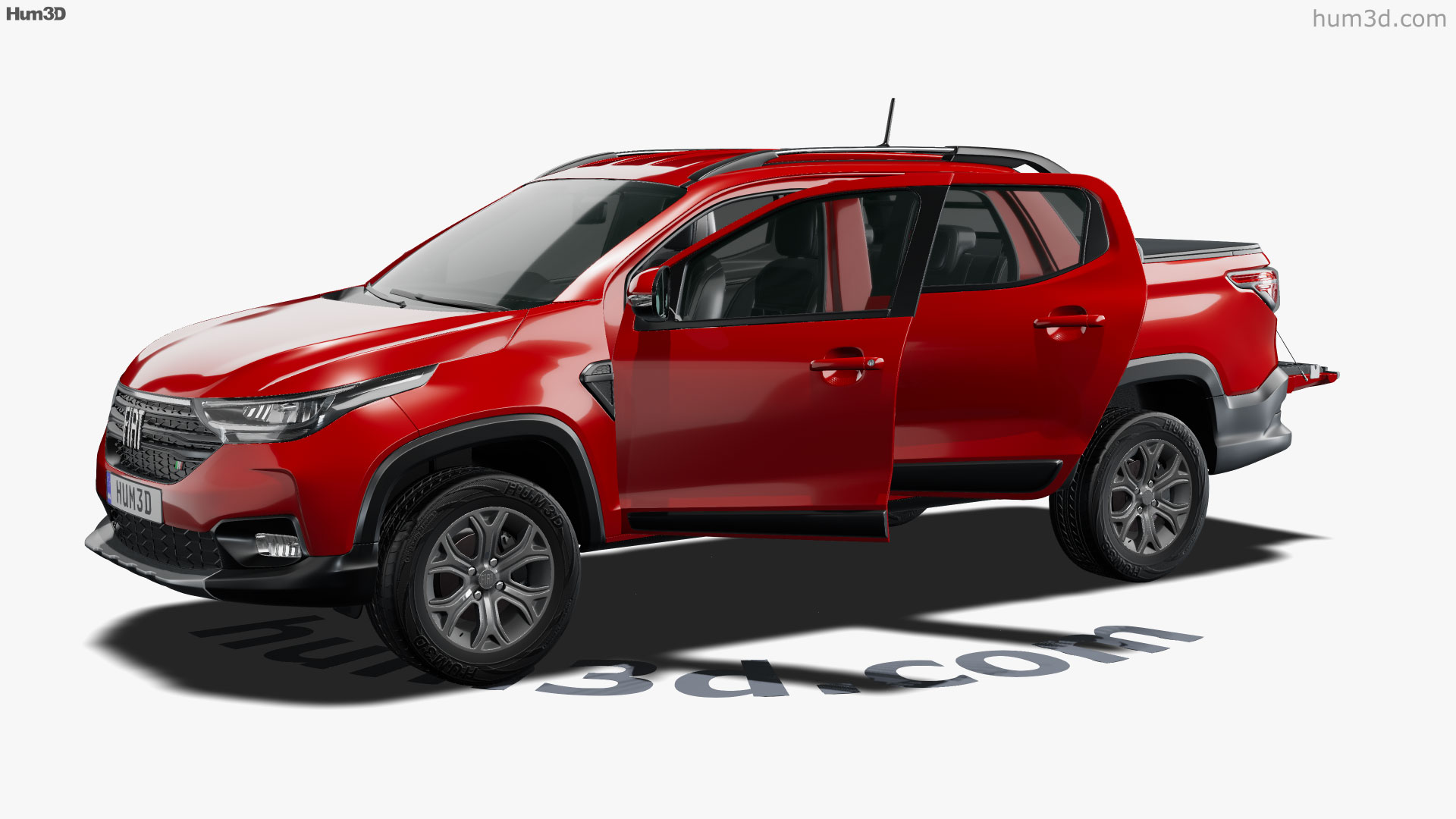 360 view of Fiat Strada CD Volcano with HQ interior 2023 3D model ...