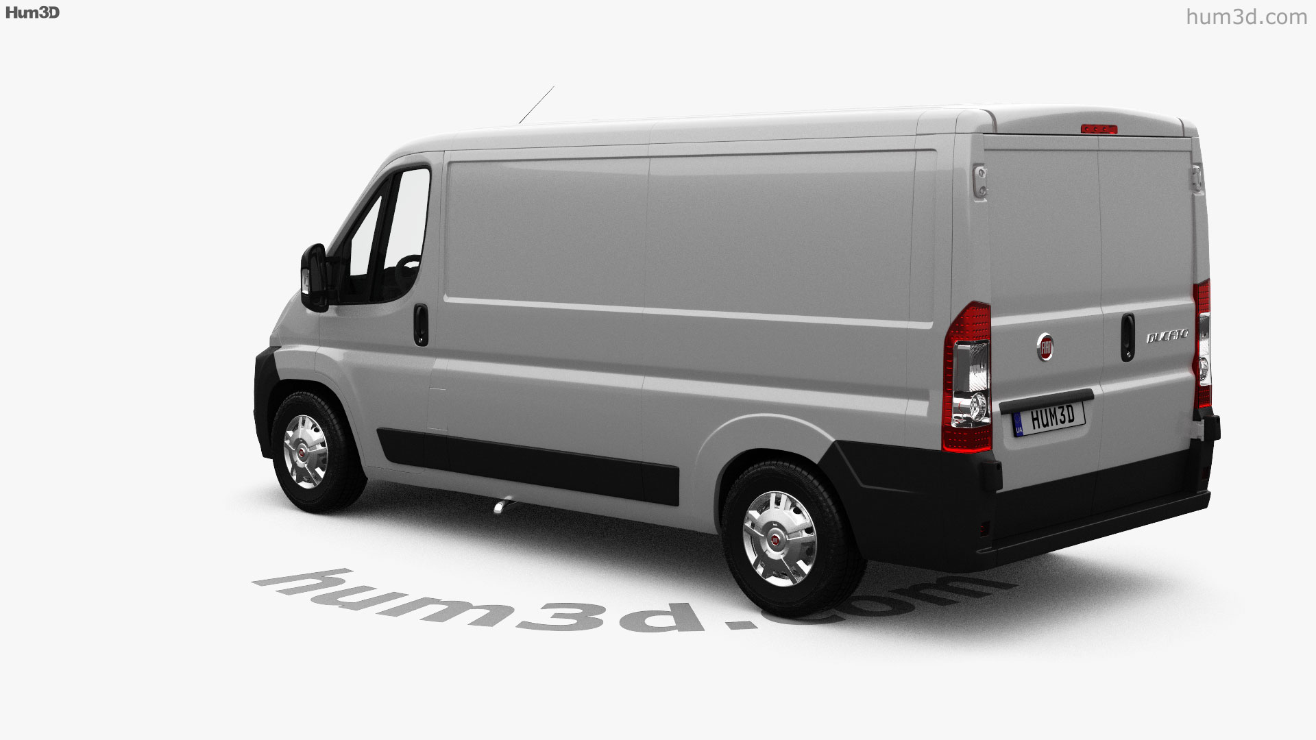 360 view of Fiat Ducato Panel Van L2H1 2009 3D model - 3DModels store