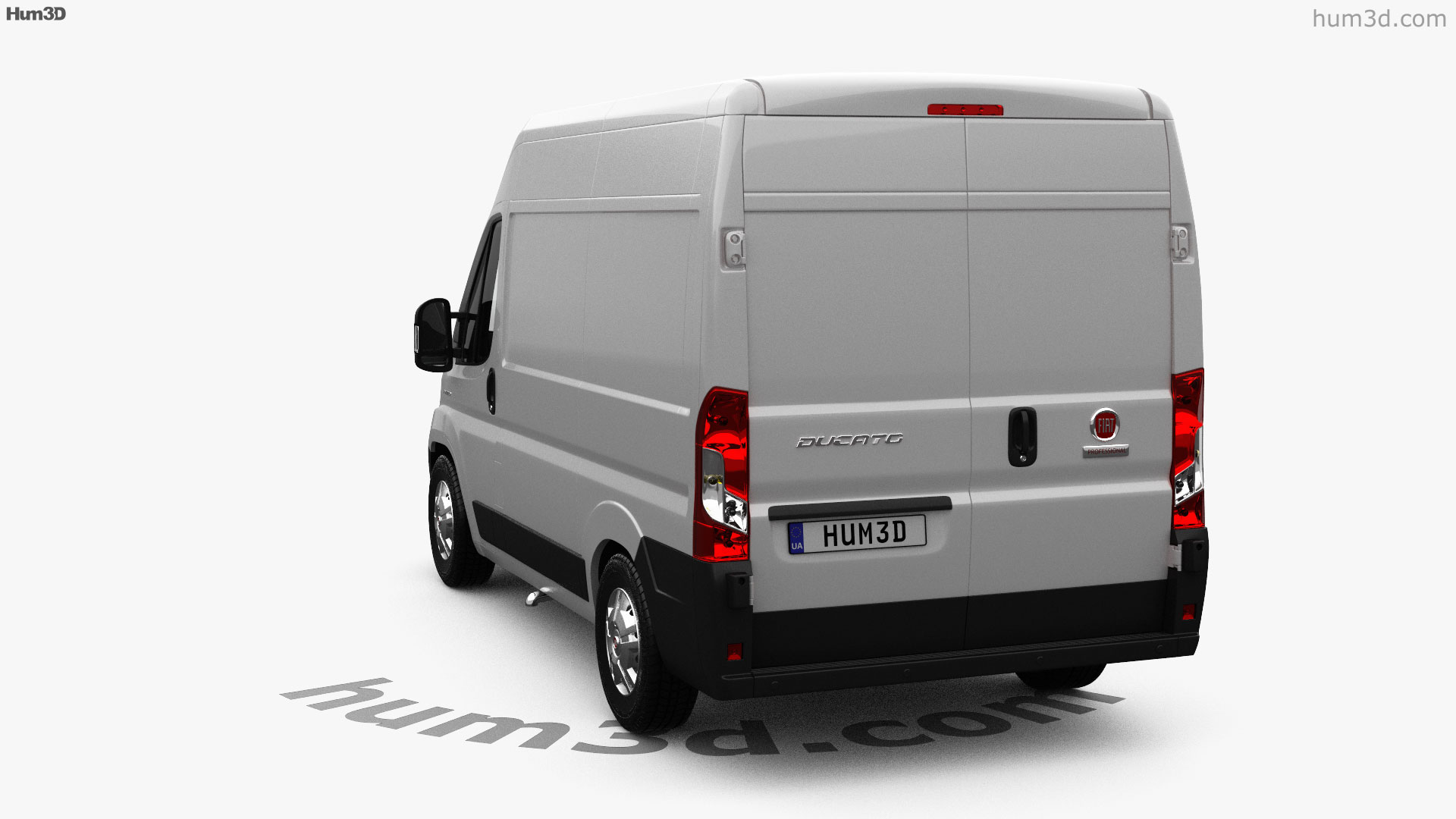 360 view of Fiat Ducato Panel Van L1H2 2024 3D model - 3DModels store