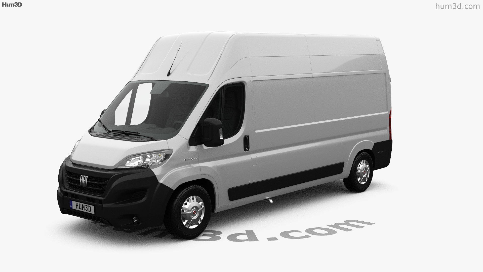 360 view of Fiat Ducato Panel Van L3H3 2024 3D model - 3DModels store
