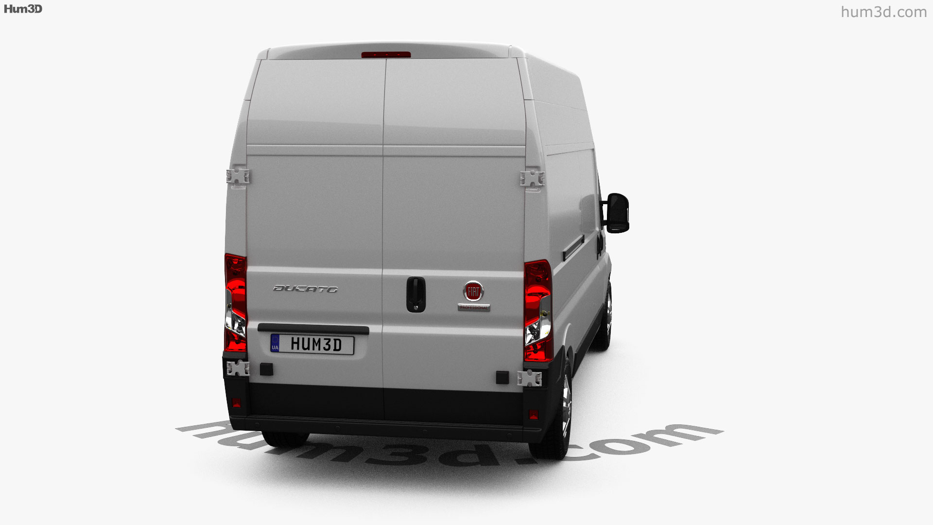 360 view of Fiat Ducato Panel Van L3H3 2024 3D model - 3DModels store