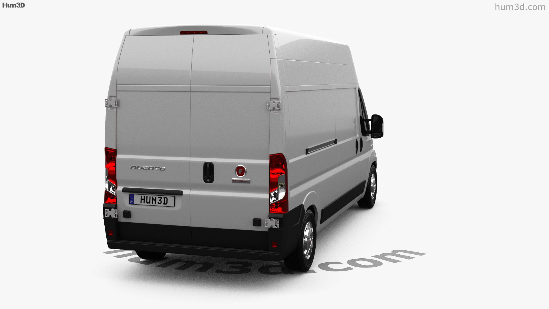 360 view of Fiat Ducato Panel Van L3H3 2024 3D model - 3DModels store