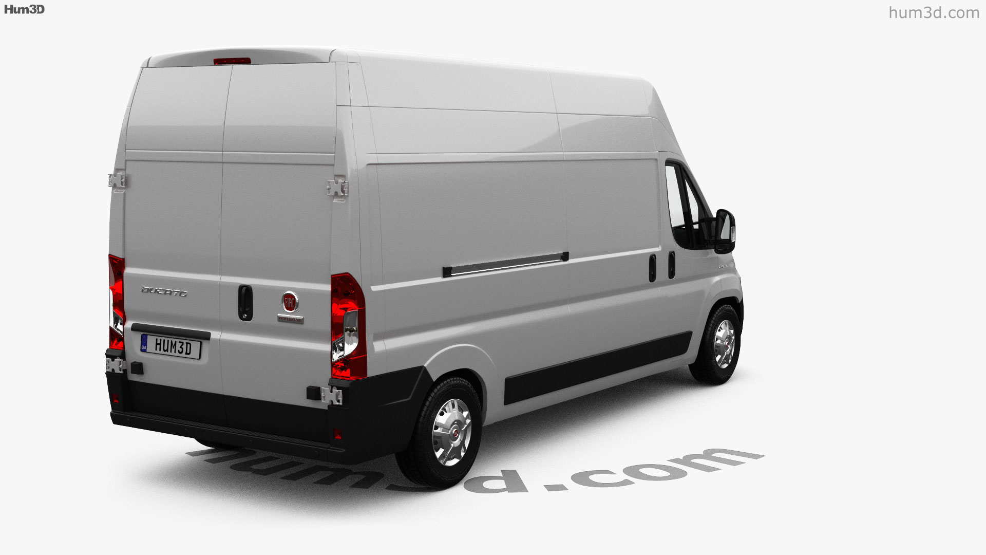 360 view of Fiat Ducato Panel Van L3H3 2024 3D model - 3DModels store