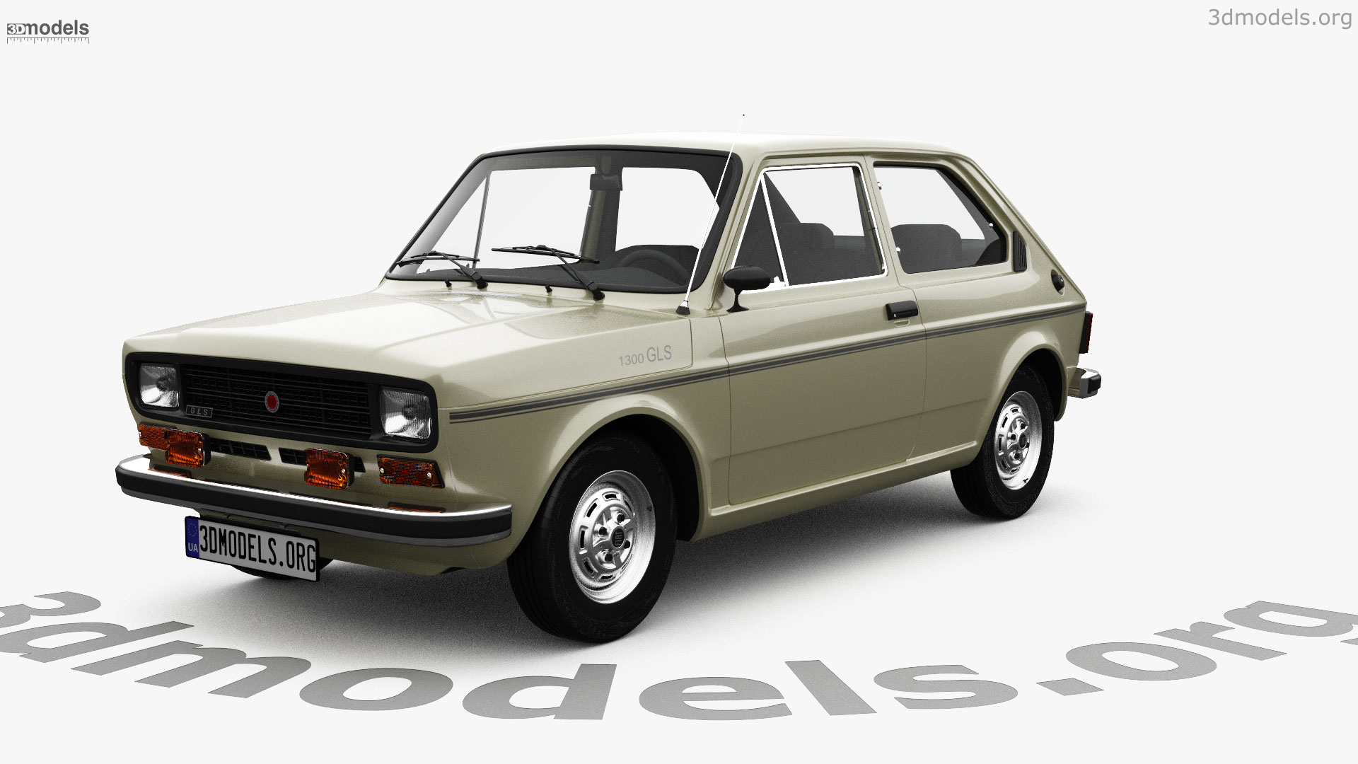 360 view of Fiat 147 GLS 1982 3D model - 3DModels store