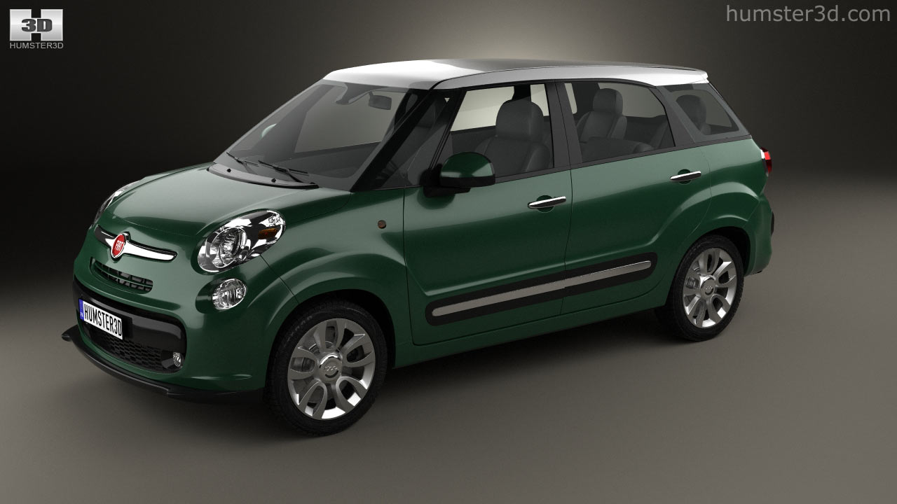 360 view of Fiat 500L (330) Living 2016 3D model - 3DModels store