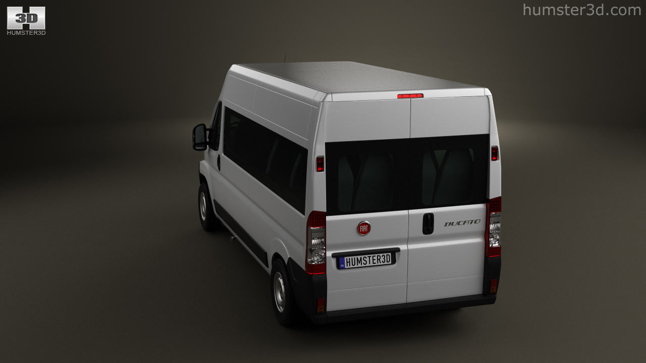 360 view of Fiat Ducato Minibus 2013 3D model - 3DModels store