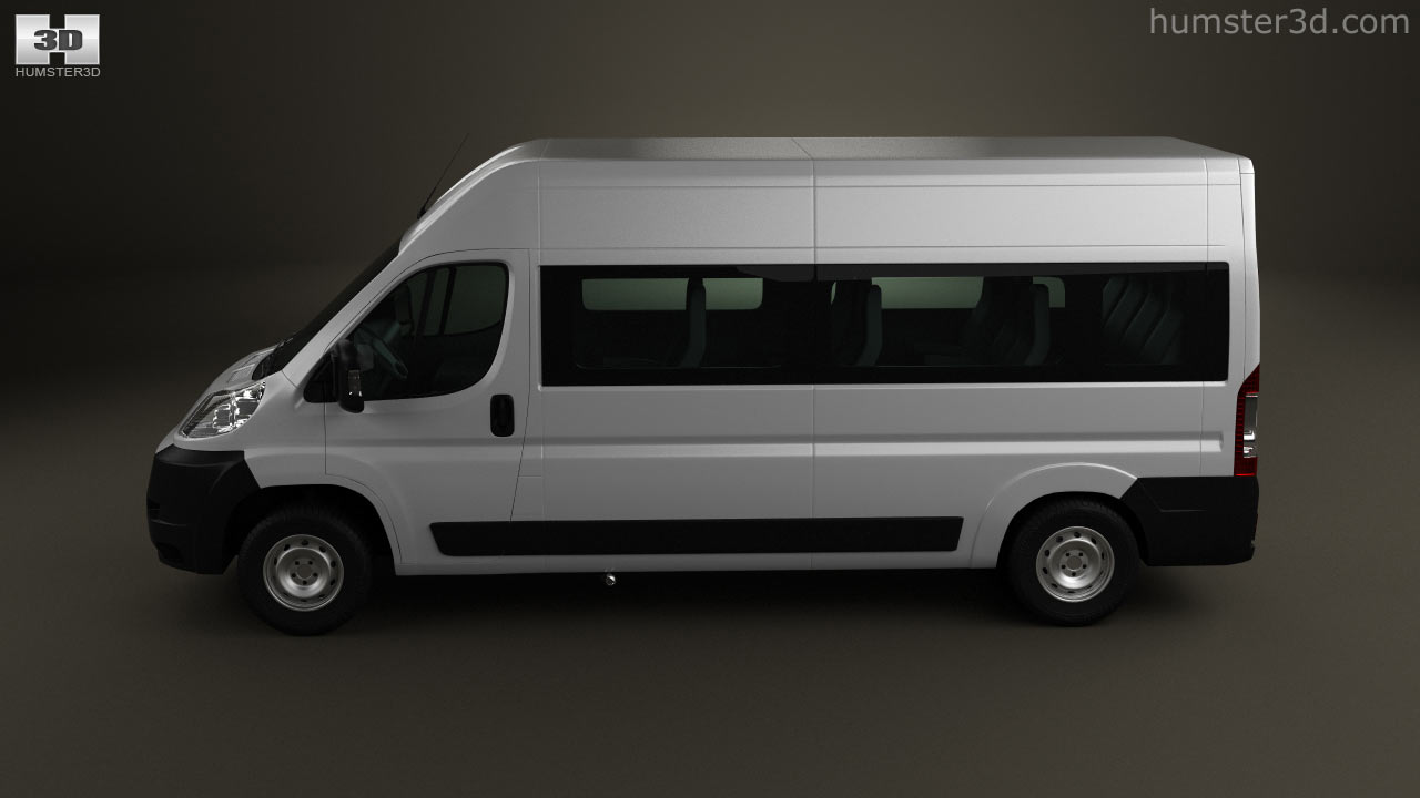 360 view of Fiat Ducato Minibus 2013 3D model - 3DModels store