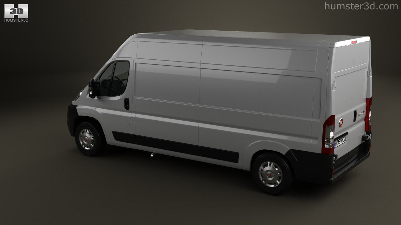 360 view of Fiat Ducato Panel Van LWB 2013 3D model - 3DModels store
