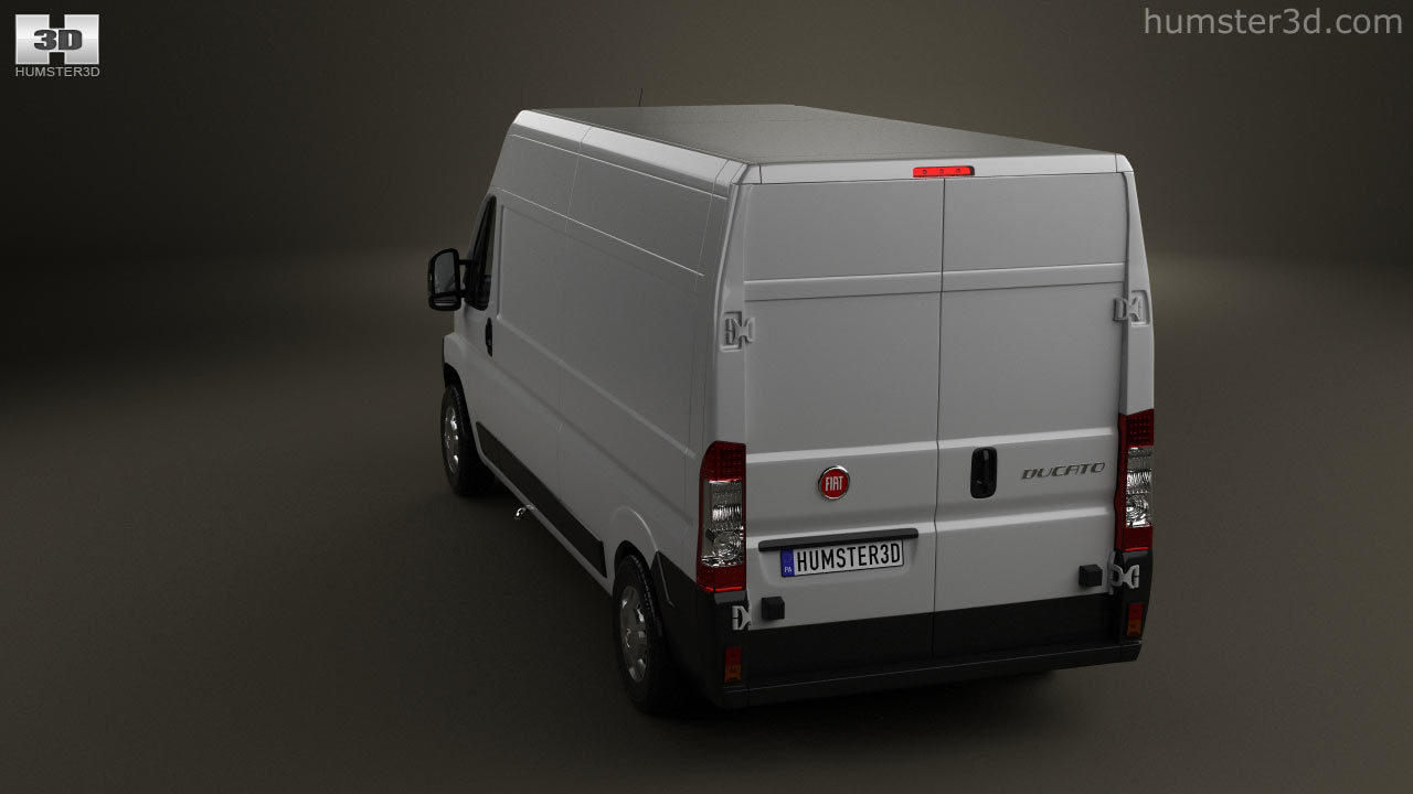 360 view of Fiat Ducato Panel Van LWB 2013 3D model - 3DModels store