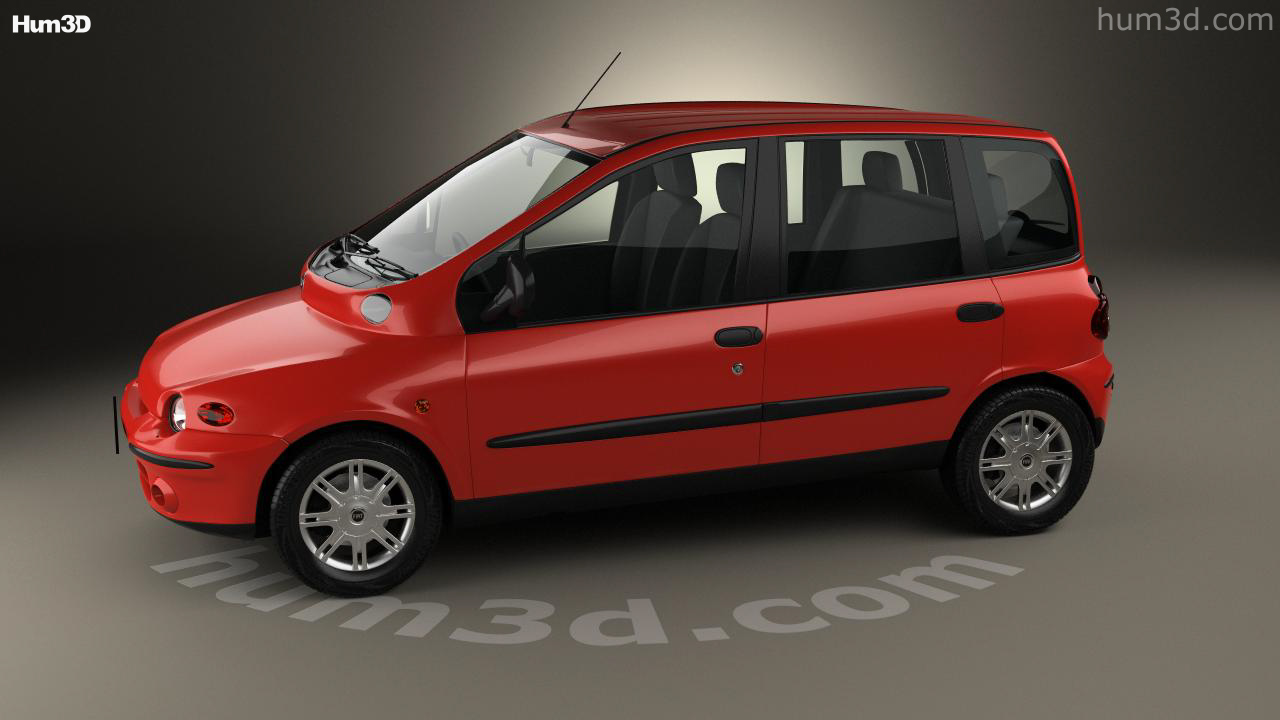 360 view of Fiat Multipla 2004 3D model - 3DModels store