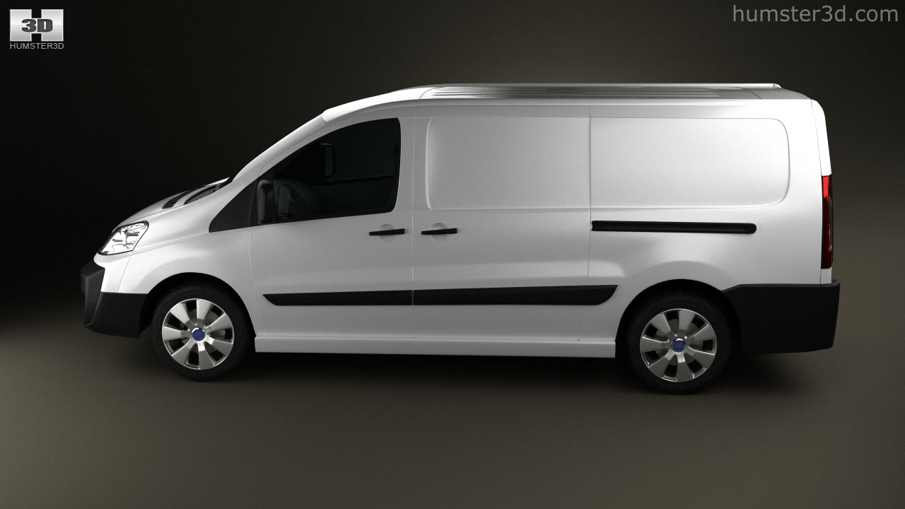 360 view of Fiat Scudo Panel Van L2H1 2013 3D model - 3DModels store