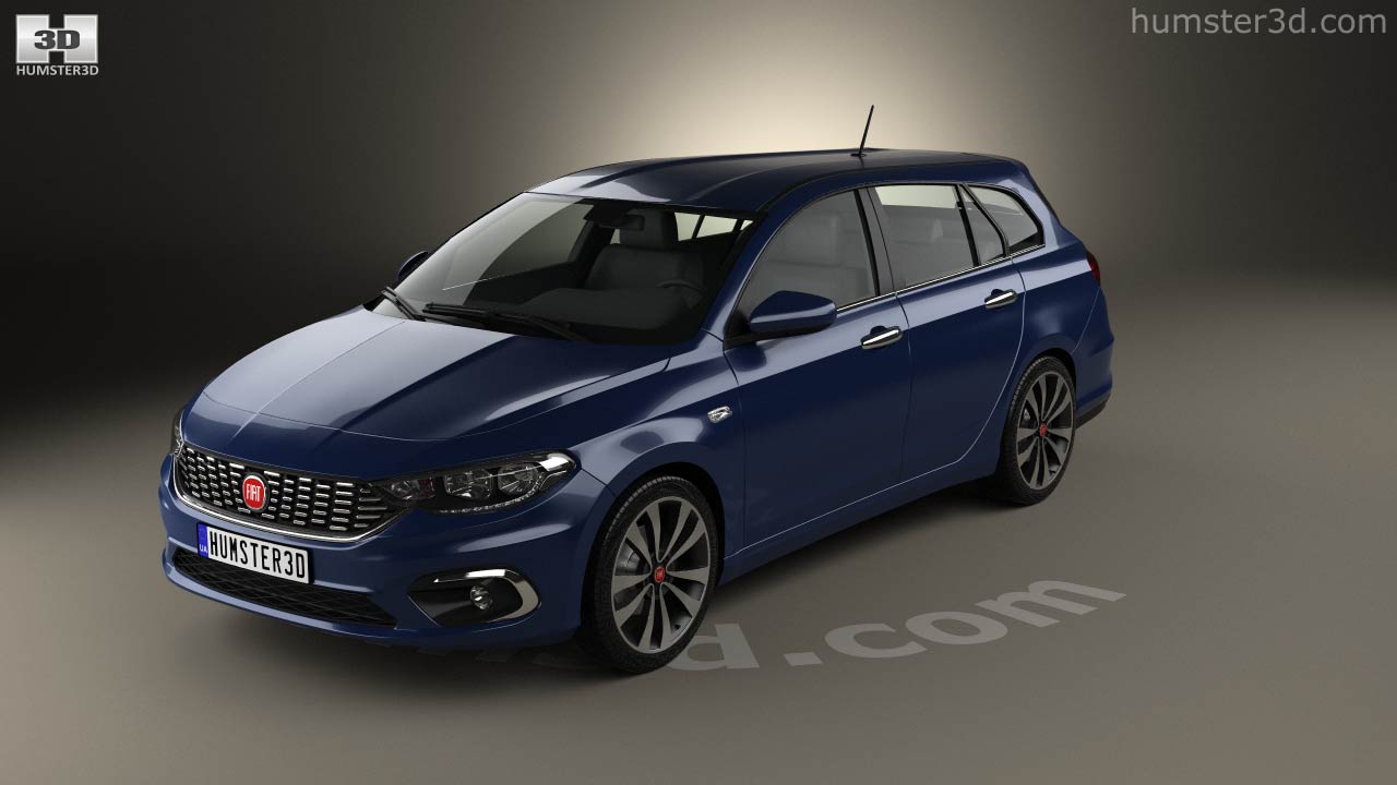360 view of Fiat Tipo Station Wagon 2020 3D model - 3DModels store