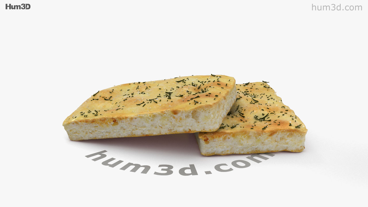 360 view of Focaccia 3D model - 3DModels store