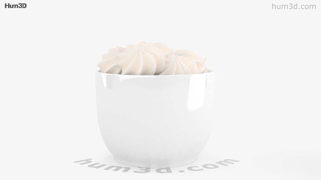 360 view of Meringue 3D model - 3DModels store