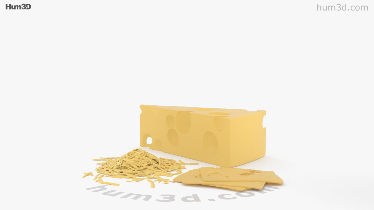 360 view of Swiss Cheese 3D model - 3DModels store