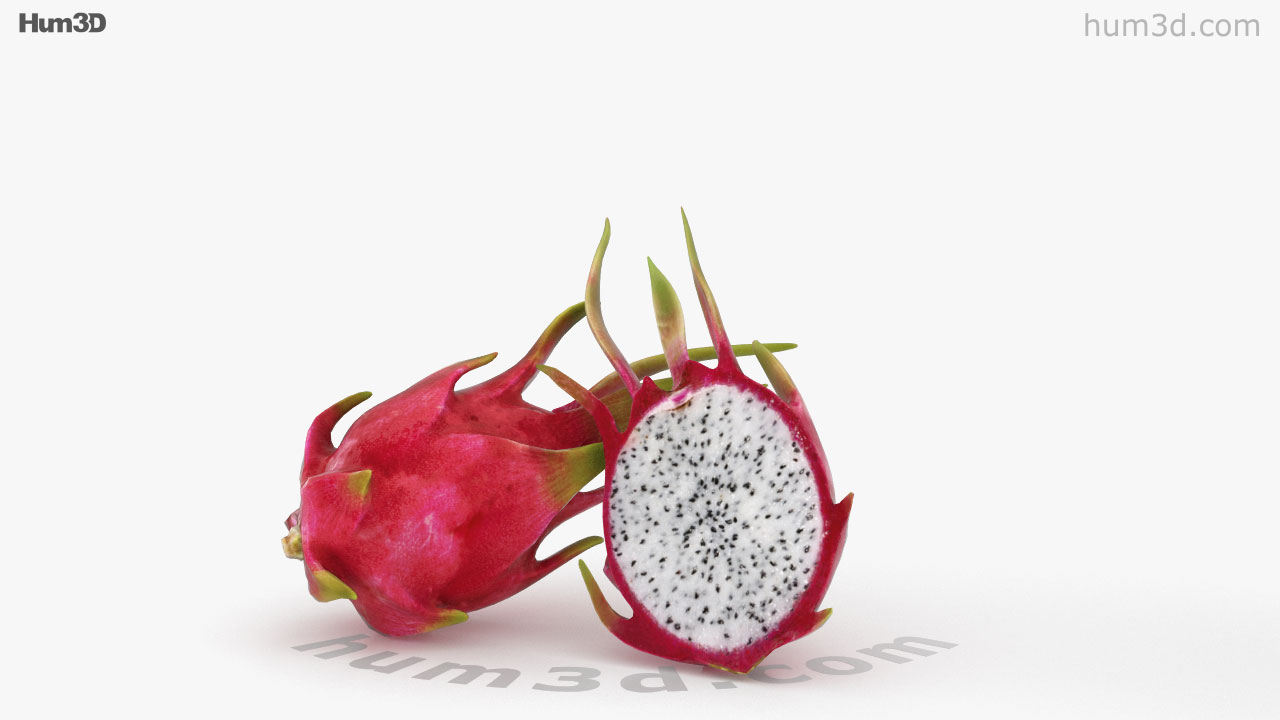 360 view of Dragon Fruit 3D model - 3DModels store