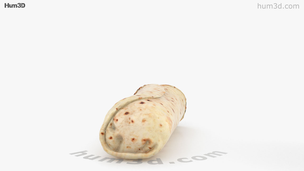 360 view of Shawarma 3D model - 3DModels store