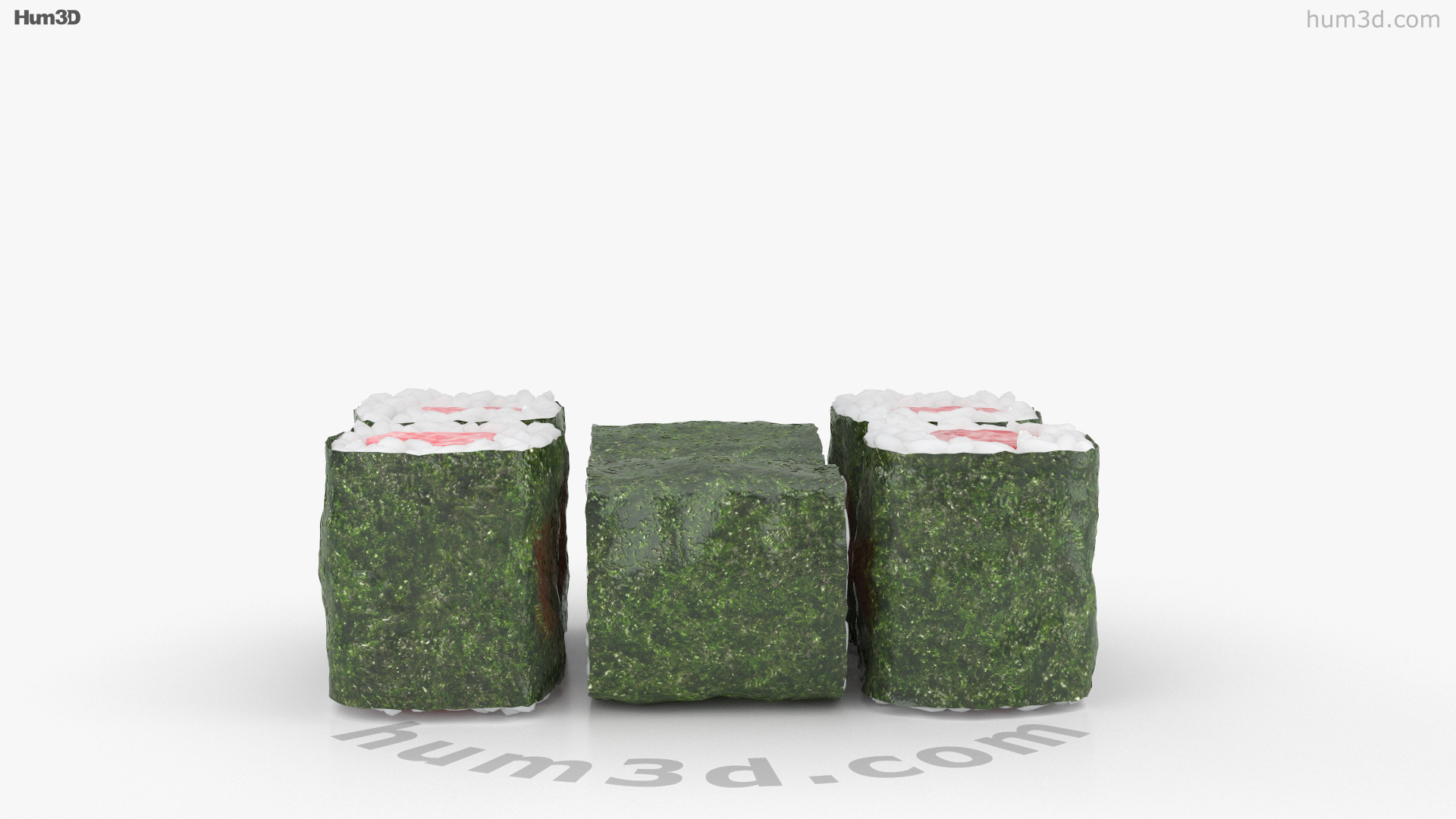 360 view of Tekka Maki Sushi 3D model - 3DModels store