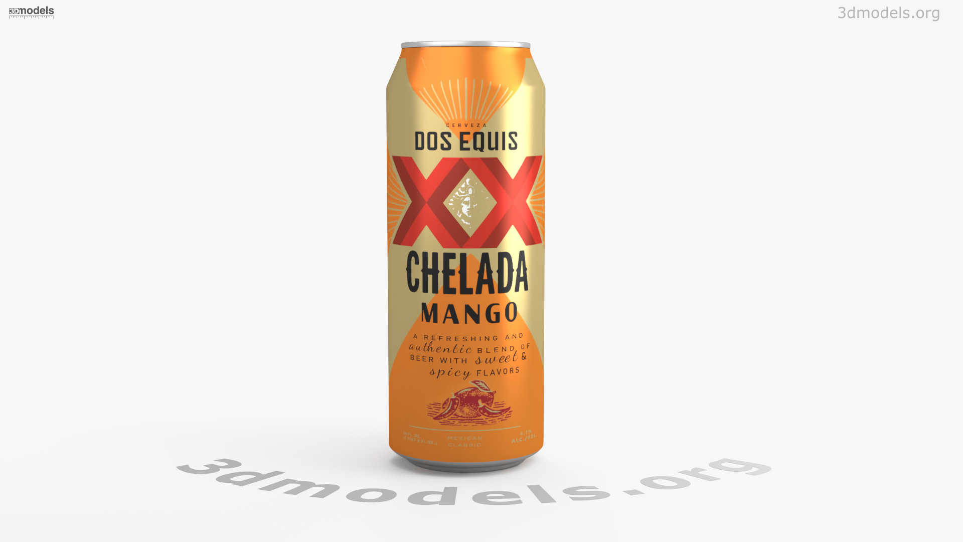 360 view of Dos Equis Beer Chelada Mango Can 500ml 3D model - 3DModels ...