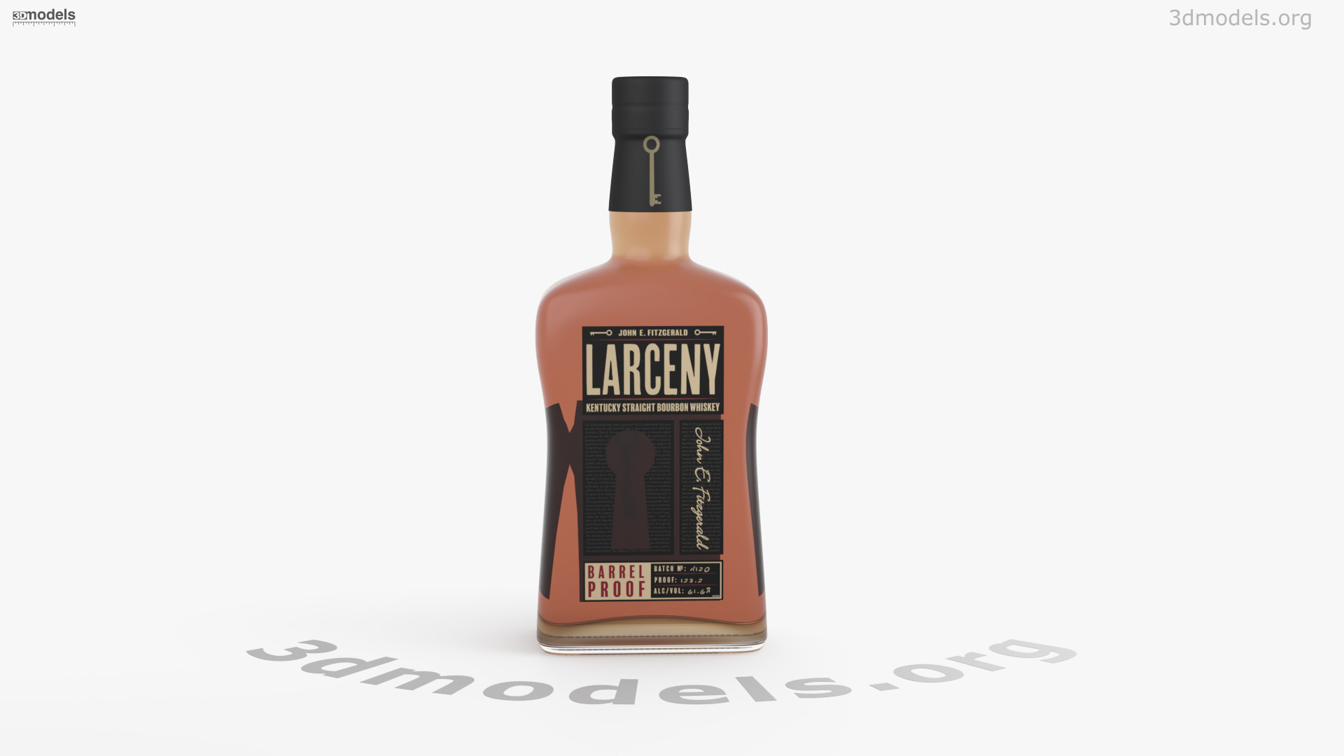 360 view of Larceny B522 Kentucky Bourbon 3D model - 3DModels store