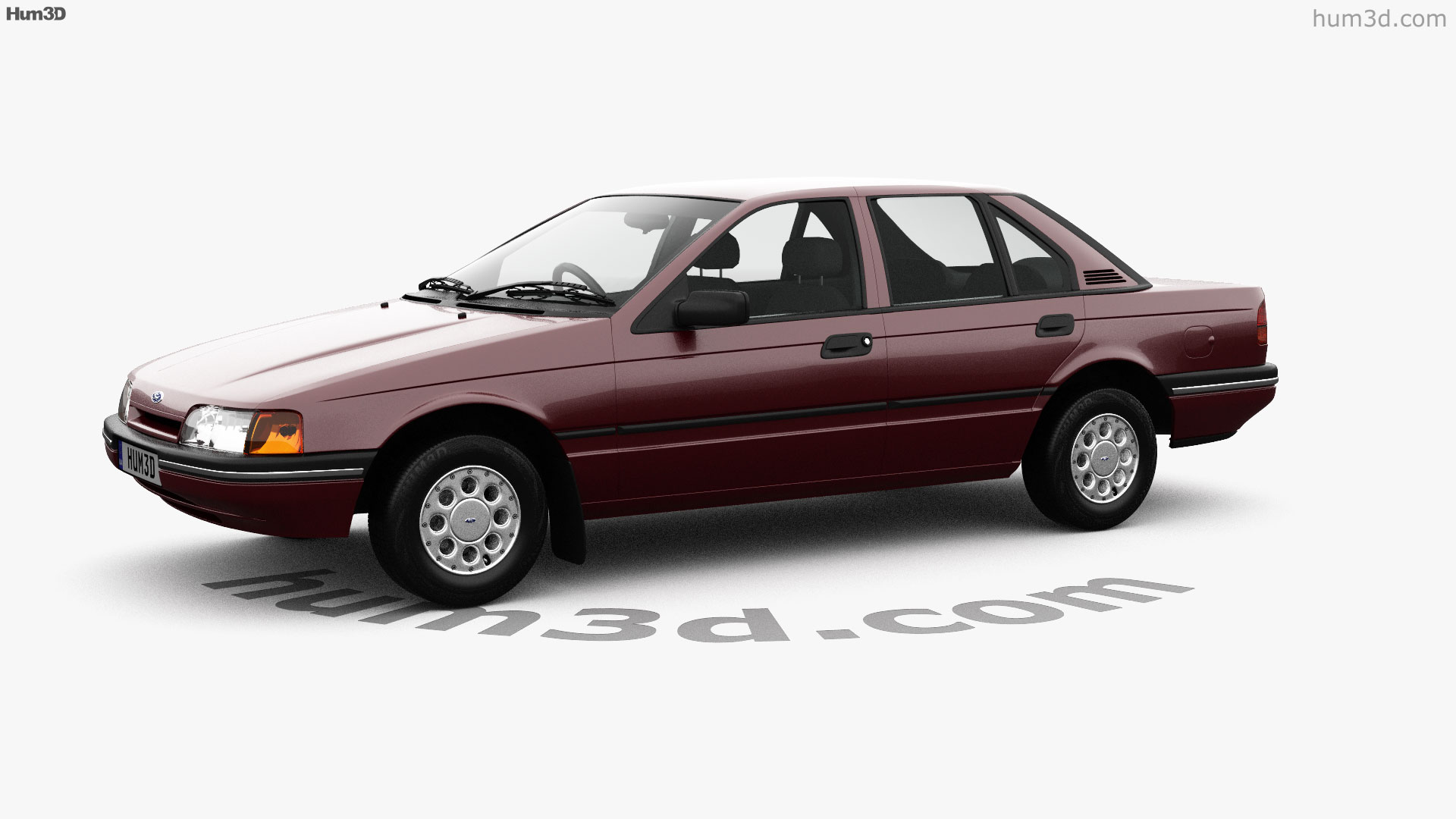360 view of Ford Falcon 1991 3D model - 3DModels store