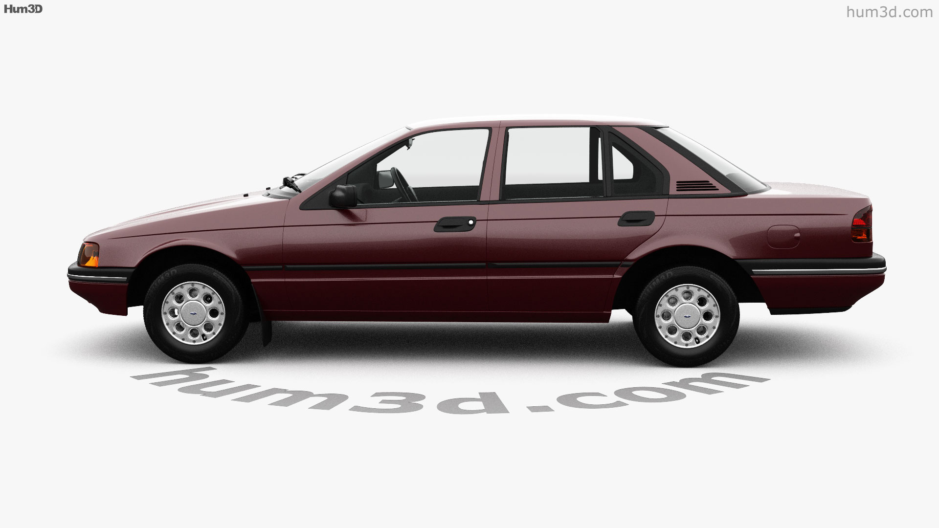 360 view of Ford Falcon 1991 3D model - 3DModels store