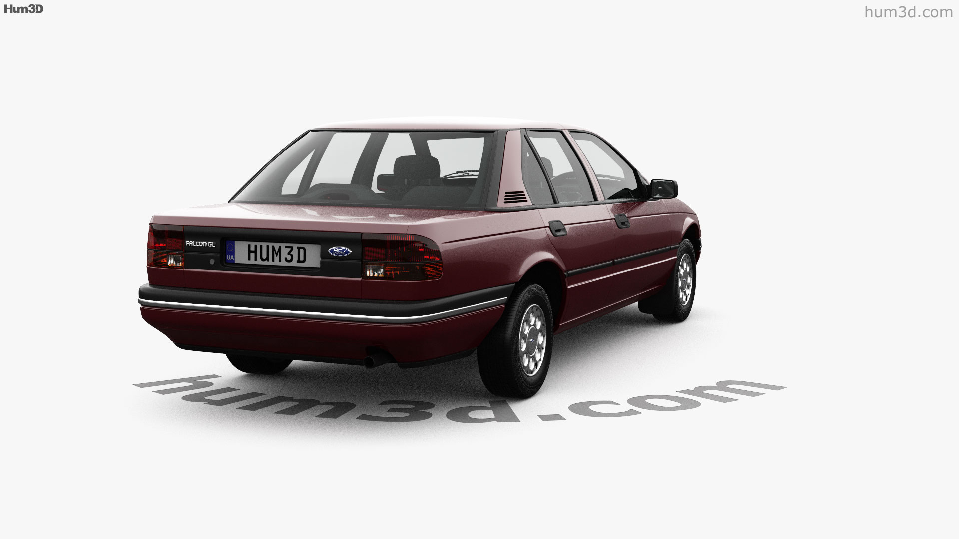 360 view of Ford Falcon 1991 3D model - 3DModels store